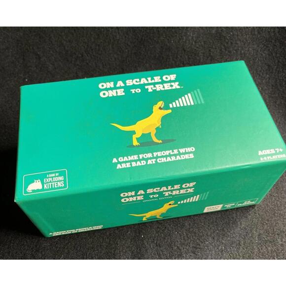 Games | Exploding Kittens On A Scale Of One To Trex Card Game Ages 7 26 ...